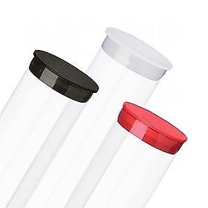 Round Polypropylene Plugs - Round Tube Plug - For Cleartec 1-1/4" Tubes - Black PP MOCAP PRP1.250BLK (qty50)