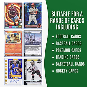 Collectible Supplies Top Loaders for Cards | 3x4 Inch Card Protectors for Collective Trading| Protective Sports Card Holder | Standard Size | Penny Soft Sleeves (100 Toploaders + 100 Penny Sleeves)
