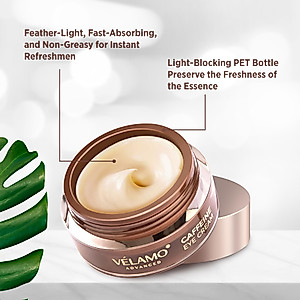 Caffeine Eye Cream for Dark Circles: Under Eye Serum for Puffiness Bags Wrinkles Fine Lines - Anti Aging Firming Tightening 0.5oz/15g