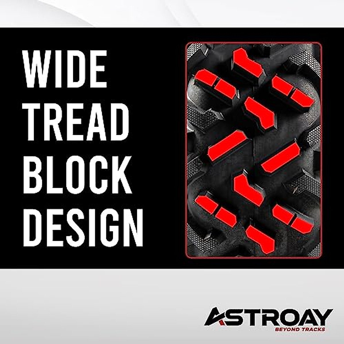 Astroay Atlas 26x10x14 UTV Tires, All-Terrain Tire 6-Ply Bias Construction Non-Directional Tread Pattern For Durability, Grip, and Traction Off-Roading