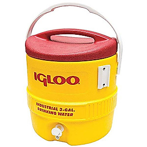 Igloo Beverage Cooler, 3 gal., Yellow
