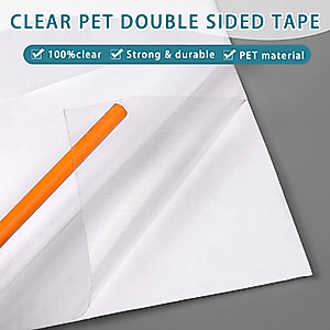 Double Sided Adhesive Sheets for Arts Craft Scrapbooking Photo Albums Home Decorative 25Pcs, 8.3 x 11.7 Inch