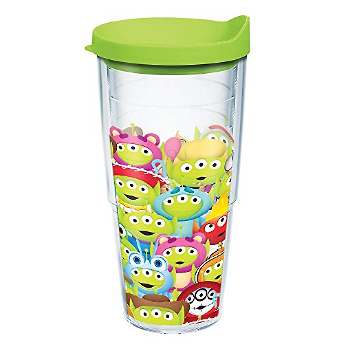 Tervis Made in USA Double Walled Disney Pixar Toy Story Alien Insulated Tumbler Cup Keeps Drinks Cold & Hot, 24oz, Classic