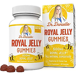Royal Jelly Gummies by Dr. Danielle, Best Royal Jelly Gummy Supplement, 500mg