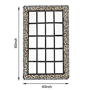 40"X60" Sublimation Blanks Throw Blanket for Heat Press, Baby Printed Blanket, Super Soft Flannel Blankets Custom Personalised Sublimation Photo with 20 Panel