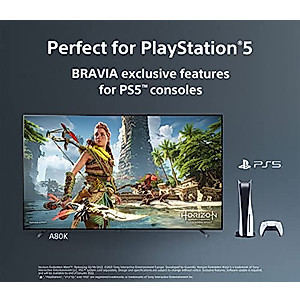 Sony 65 Inch 4K Ultra HD TV A80K Series: BRAVIA XR OLED Smart Google TV with Dolby Vision HDR and Exclusive Features for The Playstation® 5 XR65A80K- 2022 Model (Renewed)