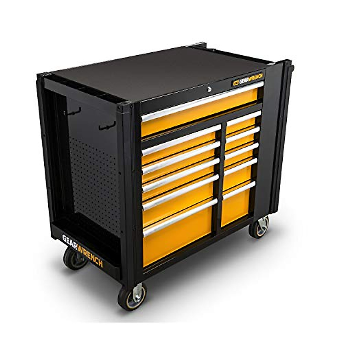 GEARWRENCH 42" 11 Drawer Mobile Work Station, Black & Orange - 83169