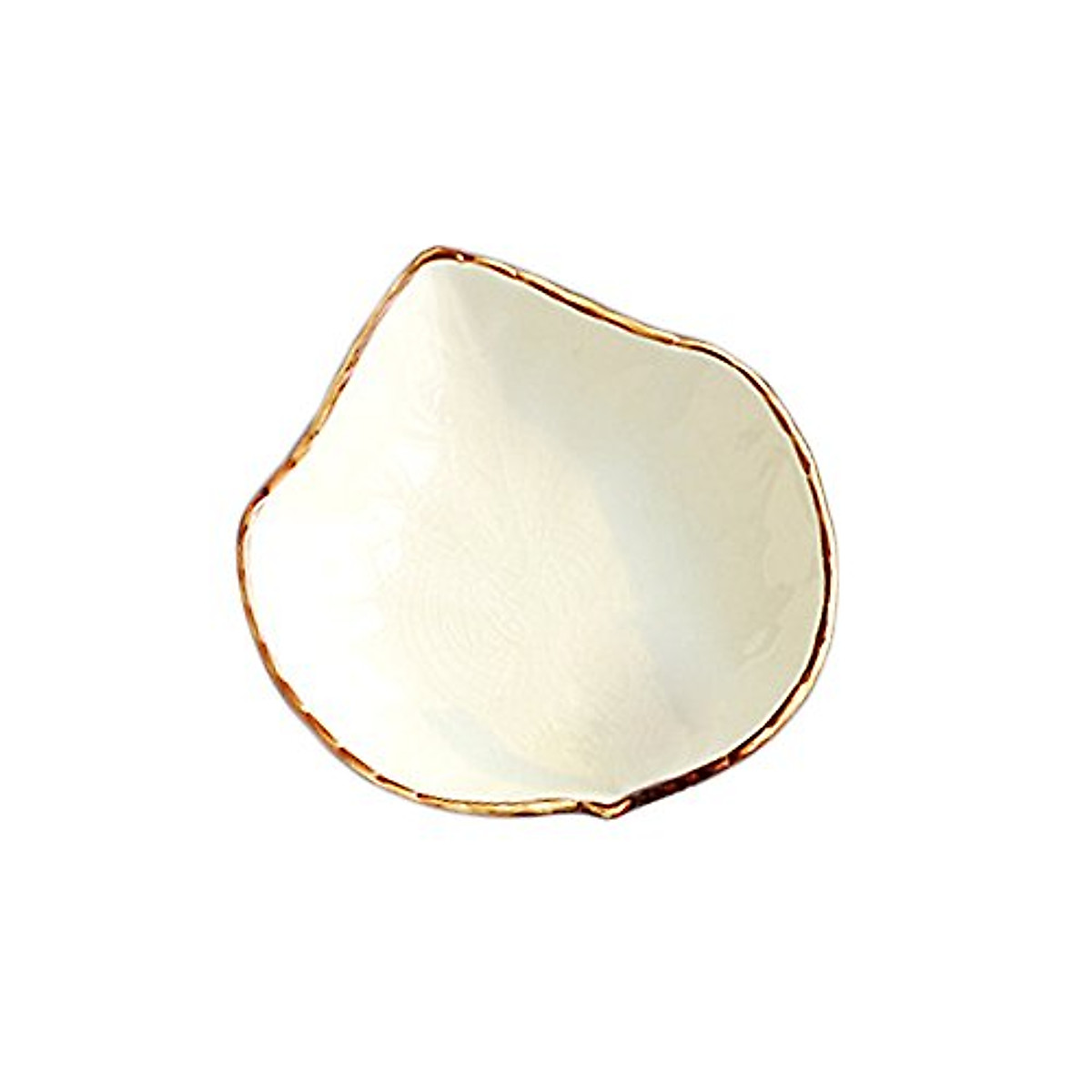 WAIT FLY Lovely Grape Leaves Shaped Ceramics Seasoning Dishes/ Tea Bag Holders/ Ketchup Saucer/ Appetizer Plates/ Vinegar Spice Salad Soy Sushi Wasabi Seasoning Dipping Bowls, Set of 3