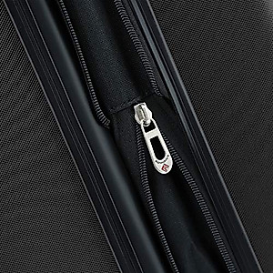 Travelers Club Chicago Hardside Expandable Spinner Luggages, Black, 5 Piece Set