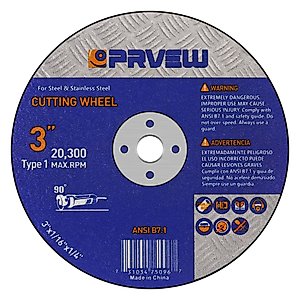 PRVEW 25-Pack 6 Inch Cut Off Wheels,6"x0.045"x7/8"Cutting Wheels, Angle Grinder Cutting Disc General Purpose Cut-Off Wheel(6-Inch)