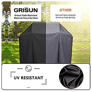 Grisun Grill Cover 51 inch - 7139 Gas Grill Cover for Weber Spirit II 300 and Spirit 300 Series Grills, Waterproof and UV-Resistant BBQ Cover for Spirit I&II 310, E310, 310, E330 and E315 Grill