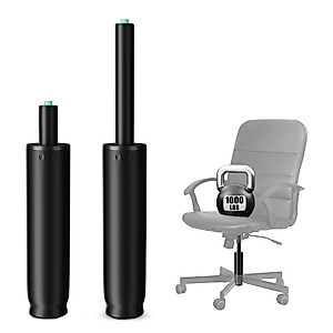 MASTERY MART Office Chair Gas Lift Cylinder Replacement, Heavy Duty 450LBs/204KGs, Universal Size Fits Most Office Chair and Swivel Chair, 4'' Length Extension (Matte Black)