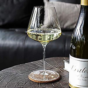 Grassl Cru Wine Glass, Hand-Blown Crystal Wine Glass for Burgundy Red Wine like Chardonnay and Pinot Noir