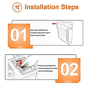 Run Star Remanufactured 288 Ink Cartridge Replacement for Epson 288XL 288XL T288XL for Expression Home XP-430 XP-340 XP-446 XP-440 XP-330 XP-434 Printer 5 Pack (2 Black, 1 Cyan, 1 Yellow, 1 Magenta)