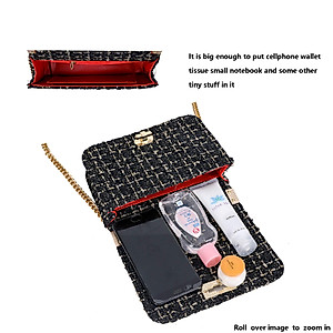 Qiayime Purses and Handbags for Women Fashion Ladies Top Handle Satchel Shoulder Tote Pearl bead chain Tote Crossbody Bag Black