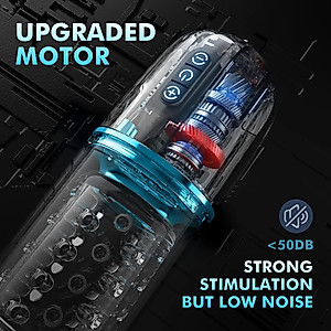 EORONE Male Sex Toys for Men Male Masturbator - Male Sex Toy for Men Adult Toys with 7 Thrusting & Rotating, 50dB Quiet Hands Free Pocket Pussy Stroker, 3D Sleeve Mens Sex Toys Adult Sex Toys & Games