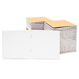48 Pack Mini Kraft Paper Notebooks, Unlined Blank Journals for Kids, Sketchbooks for Classroom, Party Favors, 24 Sheets (4 x 4 In)
