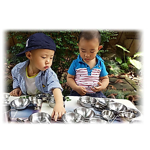 ☀ Dergo ☀Toy,Play house game ,16 Pcs Set Kids Play House Kitchen Toys Cookware Cooking Utensils Pots Pans Gift