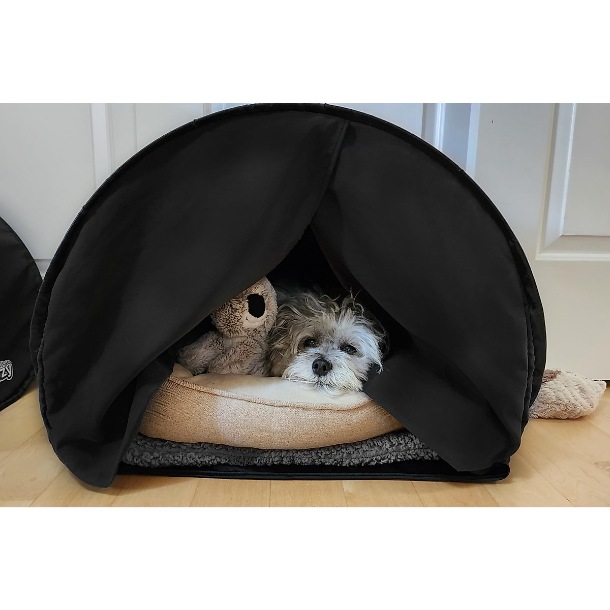 The Original Patented Cozy Pet Bed: Calming Dog Bed & Cat Bed Den for Indoor Cats | Portable Pet Cave Bed & Tent for Small Dogs | Ideal Dog and Cat Tent Bed for Anxiety Relief and Comfort