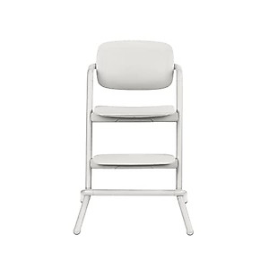 CYBEX LEMO High Chair System, Grows with Child up to 209 lbs, One-Hand Height and Depth Adjustment, Anti-Tip Wheels Safety Feature - Porcelain White