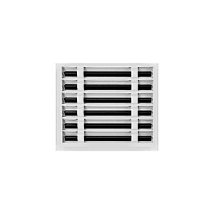 BUILDMART - 14x12 Modern AC Vent Cover - Decorative White Aluminum Air Vent - Standard Linear Slot Diffuser - Heating and Cooling Register Grille for Ceiling, Walls & Floors - Texas Buildmart