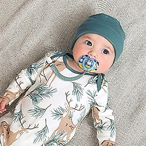 Pacifier Clip for Boys and Girls, Handmade Braided Cotton Baby Pacifier Holder Leash Smoother Clip Fits All Pacifiers Modern Unisex Baby Shower Set 6 Pack