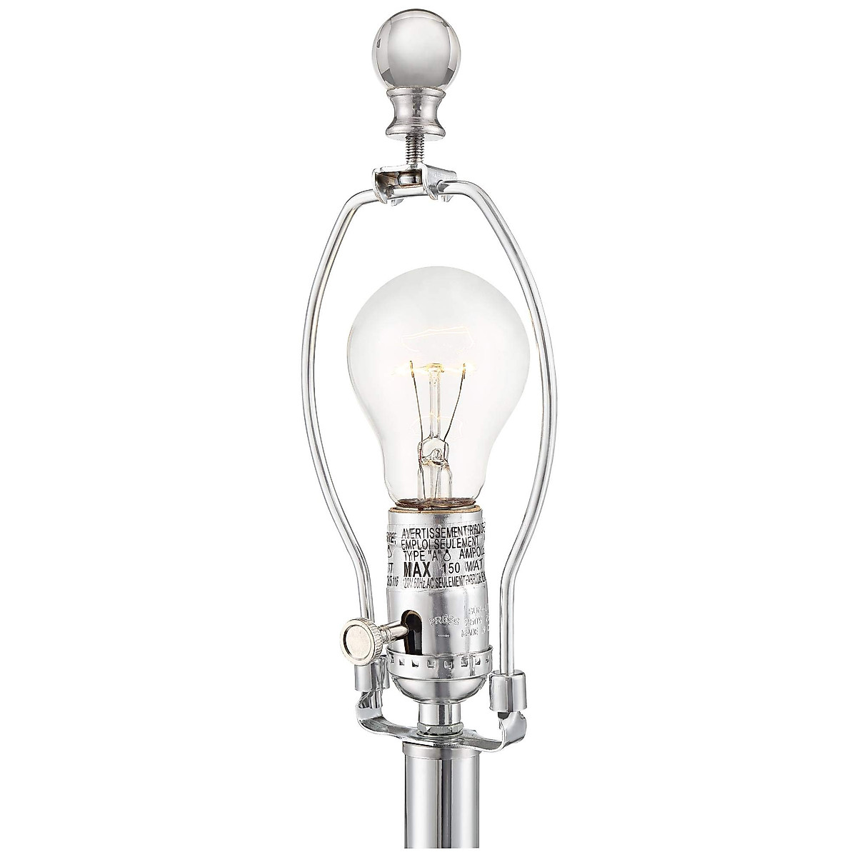 Regency Hill Gustavo Modern Glam Table Lamps 25.5" High Set of 2 with Table Top Dimmers Silver Crystal Black Tapered Drum Shade for Living Room Bedroom House Bedside Nightstand Home Office