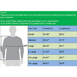 NELEUS Men's 3 Pack Compression Workout Long Sleeve Shirts,5030,Black,US L,EU XL