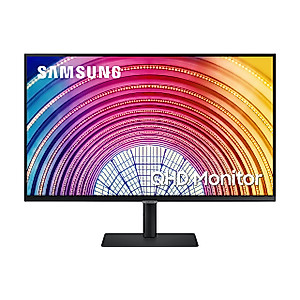 SAMSUNG S60A Series 27-Inch WQHD (2560x1440) Computer Monitor, 75Hz, IPS Panel, HDMI, HDR10 (1 Billion Colors), Height Adjustable Stand, TUV-Certified Intelligent Eye Care (LS27A600NWNXGO) (Renewed)