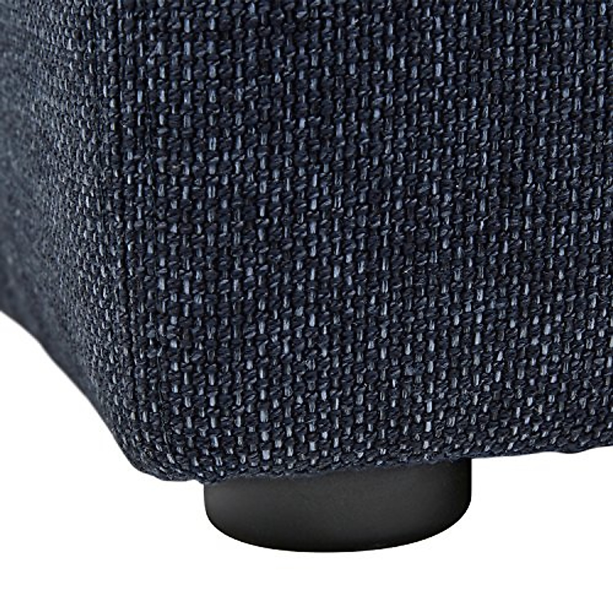 Amazon Brand - Rivet Audrey Modern Square Ottoman, 39"W, Denim