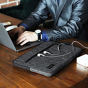 KIZUNA Laptop Sleeve 11 Inch Water-Resistant Computer Case Hand Bag for 13" MacBook Pro M2/13 Surface Pro 8 X/13.4" DELL XPS 13/12.4" Samsung Galaxy Tab S7/11.6" Samsung Chromebook 4/13.3" ASUS, Grey