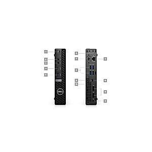 Dell Optiplex 5080 Micro Tower Desktop | Core i5-10500T - 256GB SSD Hard Drive - 16GB RAM | 6 cores @ 3.8 GHz Win 11 Pro Black (Renewed)