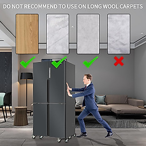 Furniture Moving Dolly, Heavy Furniture Lift Mover with 360° Rotation Wheels, Easy to Moving Heavy Furniture Moving Tool Set Load Capacity Up to 1320 Lbs, Suitable for Sofa, Cabinet