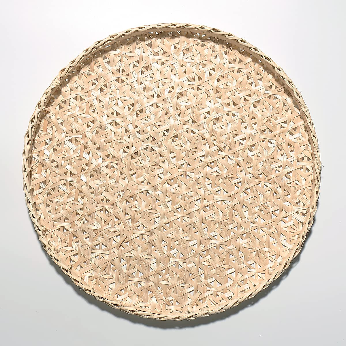 Decocoon 3 Pcs Handmade Wall Basket Decor, Seagrass Wall Decor, Wicker Wall Decor, Boho Wall Basket, Wall Baskets Decor Boho Flat Set 3, Decorative Plates for Wall Hanging Farmhouse (Set A)