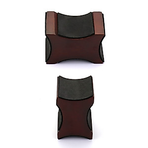 QWORK Guitar Neck Rest, String Instrument Wooden Neck Craddle Guitar Neck Rest Support Pillow for Guitar Workstation, Ukuleles, Violins, Banjos, Mandolins