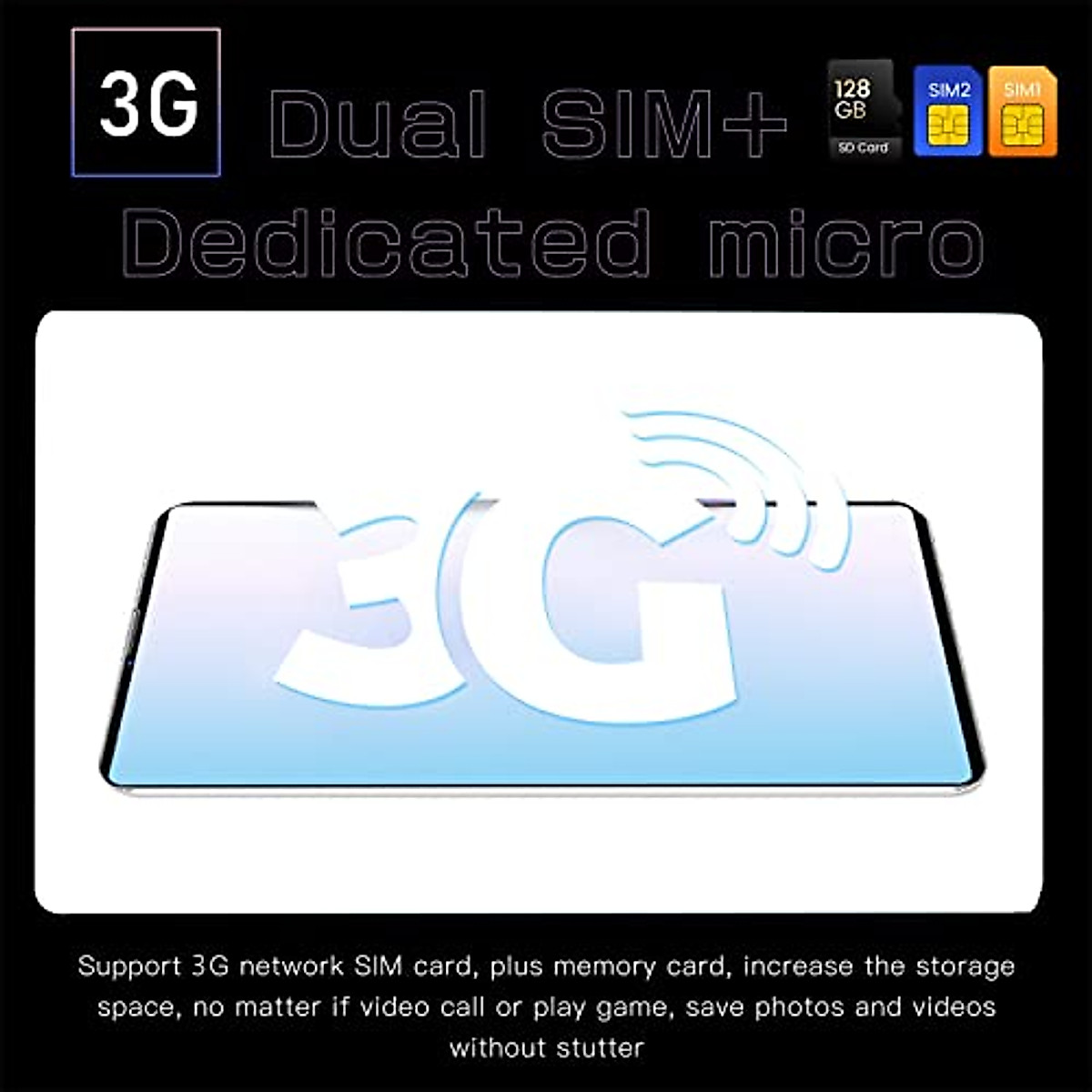 pstuiky Hd 7-inch IPS Display Screen Tablet Laptop,WiFi Bluetooth Android Voice Call Game Working Tablet,1GB Ram+16GB ROM,4000mah,Android 6.0 System (Green)