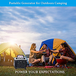 WIILAYOK Portable Generator, 900 Watts Gas Powered Generator for Backup Home Use & Outdoors Camping Low Noise Ultra Lightweight EPA III and CARB Compliant (Black ＆ White)