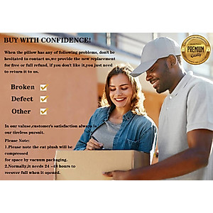 Taifctft Black Cat Plush Toy Pillow,21.7in Soft Plush Doll Cat Plushie Cat Pillow, Cute Stuffed Animal Soft Plush Pillow Baby Plush Toys Cat Shape Novelty Design Sofa Pillow Decoration Doll