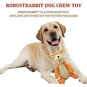 Xeprashakes RobustRabbit Dog Toy for Heavy Chewers - Indestructible Squeaker Toy, Durable Plush for Small Dog, Invincible Dog Chew Toy.