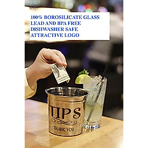 Tip Jar for Bartender Money, Musician Tip Jar for Money, Tip Jar for Restaurants, Money Tip Cup for Coffee Shop, Tip Jar for Money Funny