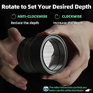 MHW-3BOMBER 58mm Espresso WDT Tool, Professional Coffee Distributor Tool for Baristas with Clean Base, All-in-one Coffee Powder Stirring Tool - Espresso Machine Accessories, T6021B