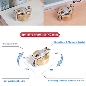 Desk-Kinetic-Toys Cool-Gadgets for Fidget: 20Mins Spinning-Tops, Cool-Stuff Figet Game for Adult Teen Children Kid, Optical-Illusion Stress Relief Gifts for Man Women Office School Home Christmas