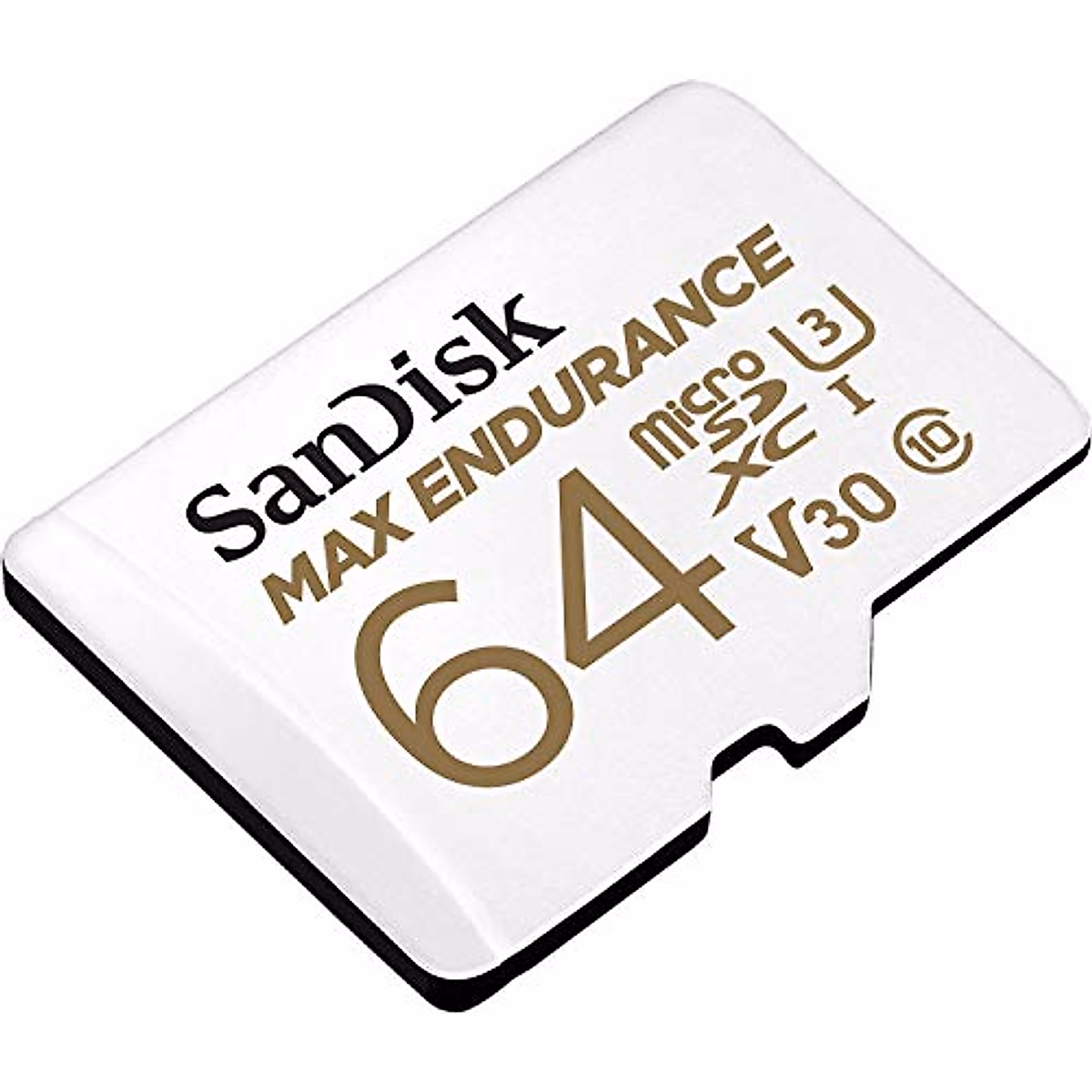 SanDisk 64GB MAX Endurance microSDXC Card with Adapter for Home Security Cameras and Dash cams - C10, U3, V30, 4K UHD, Micro SD Card - SDSQQVR-064G-GN6IA