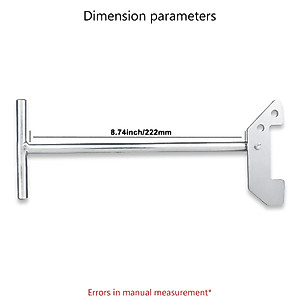 ZHIXING Garbage Disposer Unjamming Wrench, for Moen Garbage Disposals Garbage Disposal Wrench Garbage Disposal Unjamming Wrench for Unclog Kitchen Sink Clogging Clean clogging and debris Silver