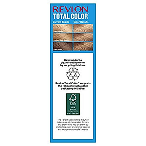 Revlon Total Color Permanent Hair Color, Clean and Vegan, 100% Gray Coverage Hair Dye, 80 Medium Natural Blonde, 3.5 oz