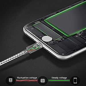 iPhone Charger, 4Packs(3ft 6ft 6ft 10ft) Charging Cable MFi Certified USB Lightning Cable Nylon Braided Fast Charging Cord Compatible for iPhone13/12/11/X/Max/8/7/6/6S/5/5S/SE/Plus/iPad