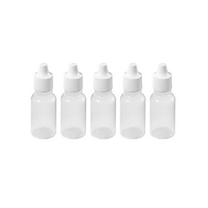 50 Pcs Empty Plastic Squeezable Dropper Bottle with Plug Refillable Portable Eye Liquid Container with Screw Cap (2 ml) by ASTRQLE