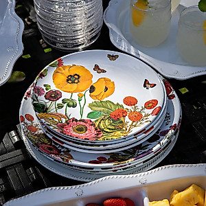 Juliska Field of Flowers Melamine Salad Plate - Melamine - Unbreakable, Melamine, Decorative Salad Plate