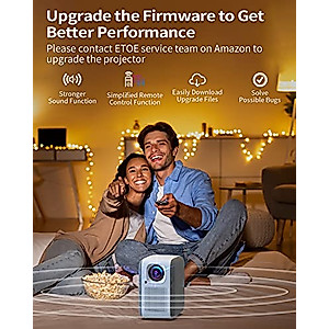 Native 1080P FHD Projector, 4K projector with Netflix-Certified, Android TV10.0, 5000+ Apps, 350 ANSI, Stereo Speaker, 5G WiFi & Bluetooth, Movie Projector Wireless Compatible with iOS/Android/Windows