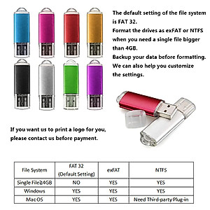 1 Pack 32GB Black USB Flash Drive USB 2.0 Matte Metal Flash Drive with Transparent Plastic Cap for Data Storage Thumb Drive Jump Drive Pen Drive Bulk Memory Stick Zip Drives (Black, 32GB)